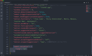 Visual Studio CodeのEmmetのlang属性をjaに変更する方法 – Webrandum