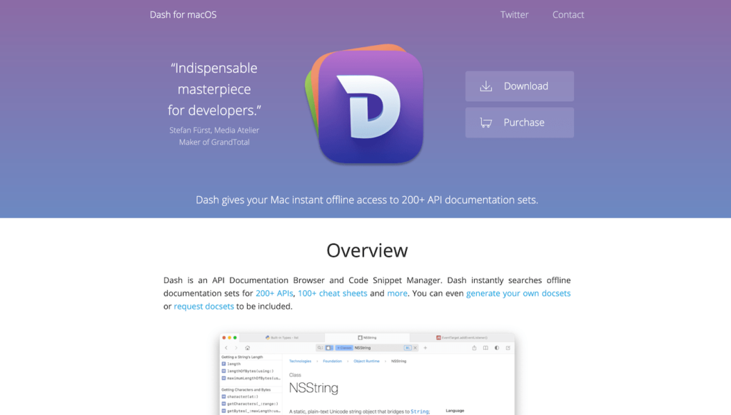 スニペットとしてもドキュメント検索としても使える「Dash 6」でコードや定型文を管理する – Webrandum