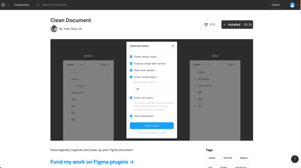 Figmaでデザインデータを整理するときに役立つプラグイン「Clean Document」 – Webrandum