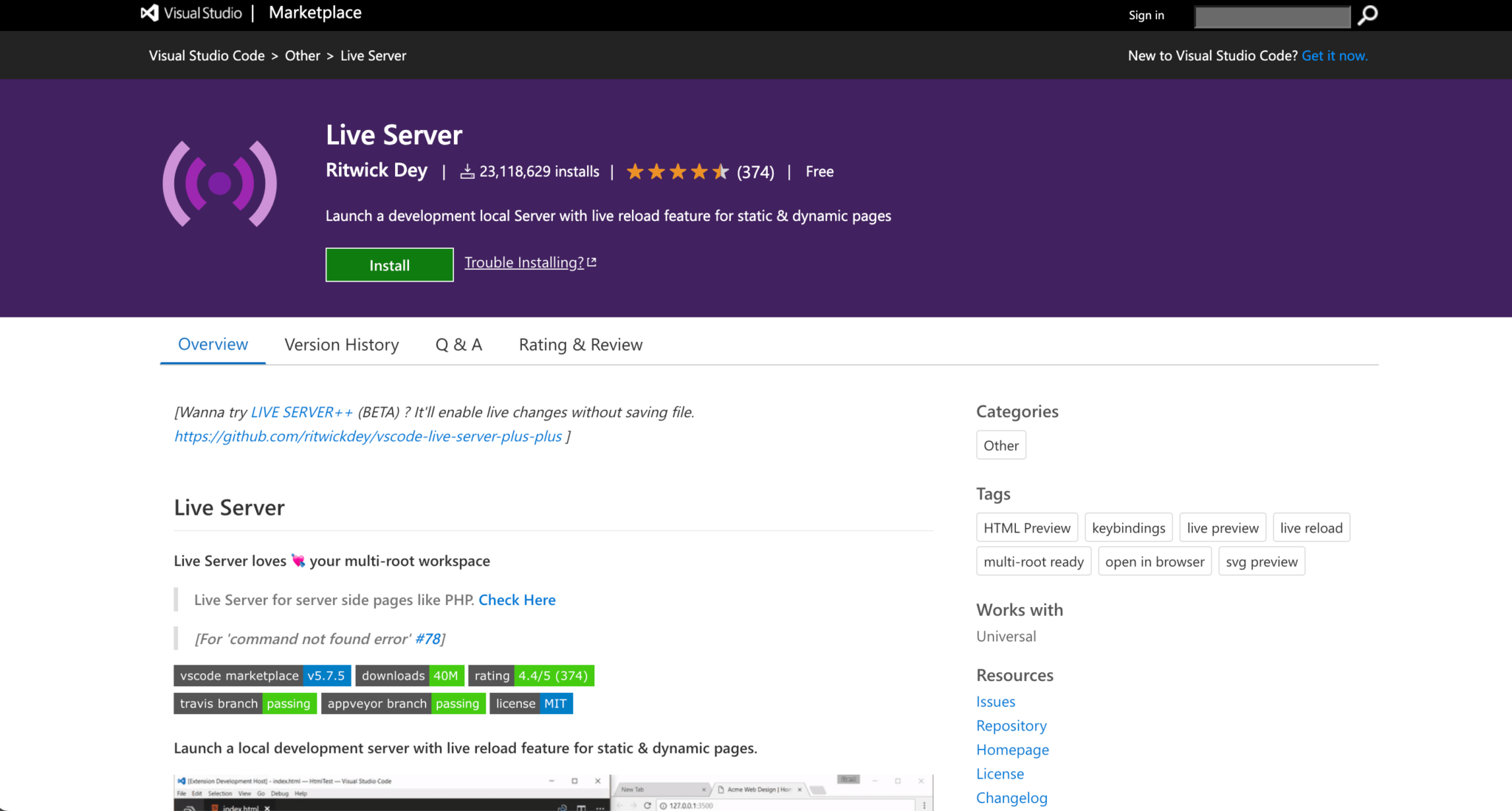 Visual Studio Codeで簡易的なローカルサーバーを起動して、コード保存時に自動でブラウザをリロードする拡張機能「Live Server」 – Webrandum