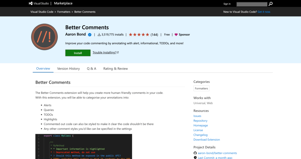 Visual Studio Codeでコメントを色分けして管理する「Better Comments」 – Webrandum