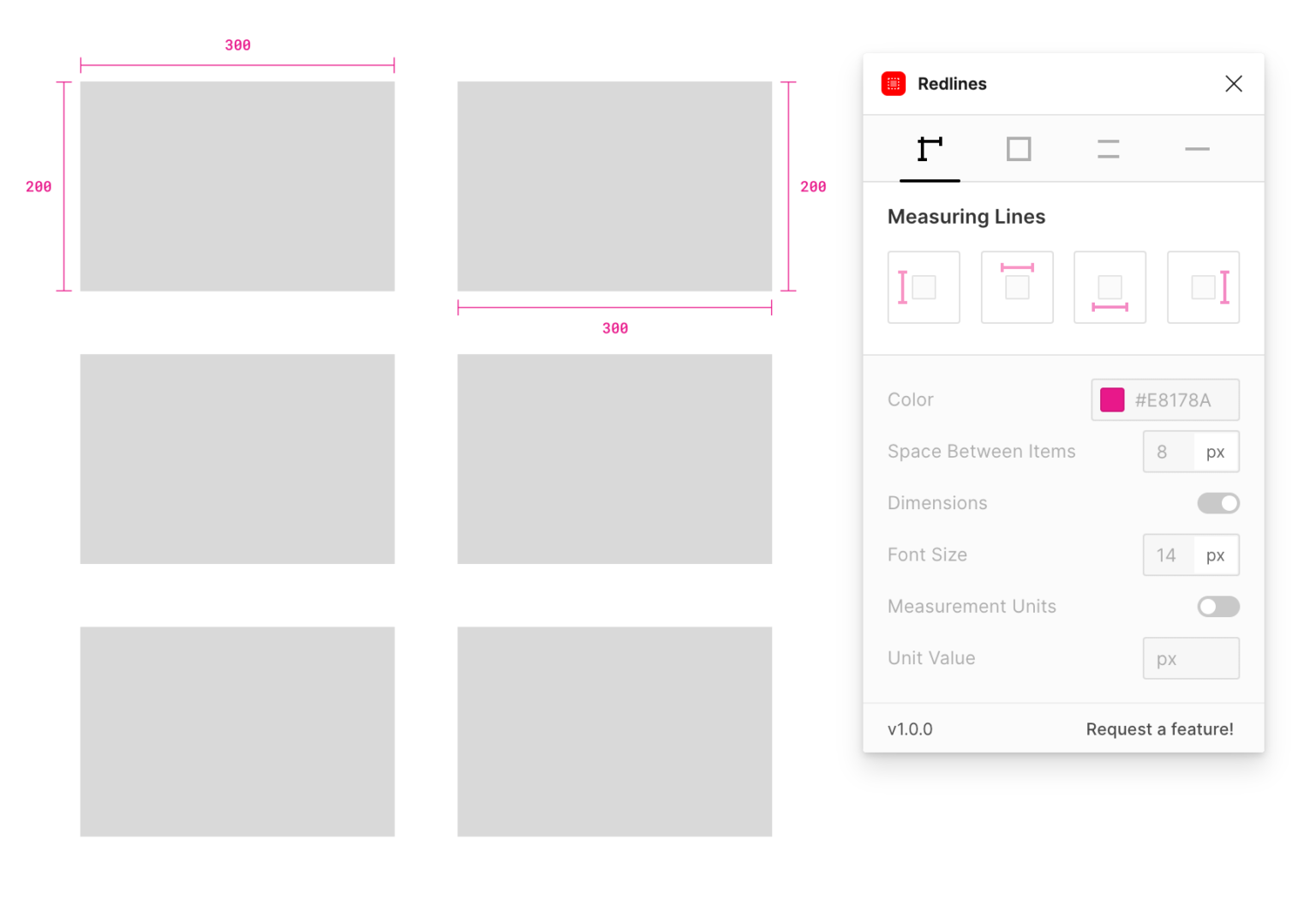 Figmaで要素のサイズを図って追加するするプラグイン「Redlines」 – Webrandum